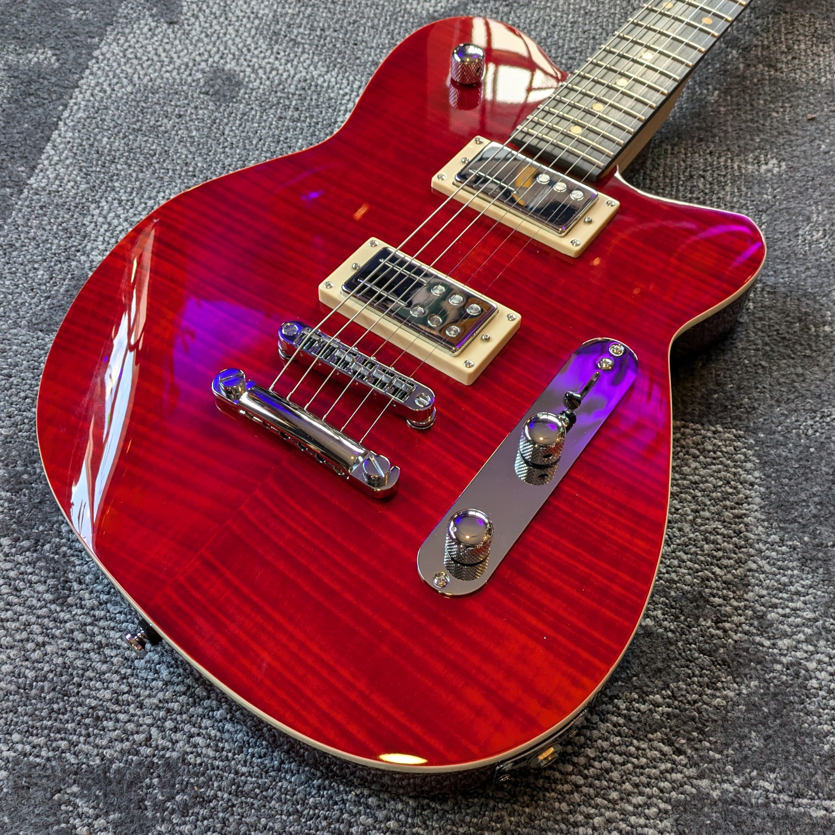 Reverend Charger RA Electric Guitar Wine Red Ebony Fingerboard #60258-